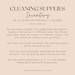 Cleaning Supplies Inventory Printable, Cleaning Inventory Chart, Home ...