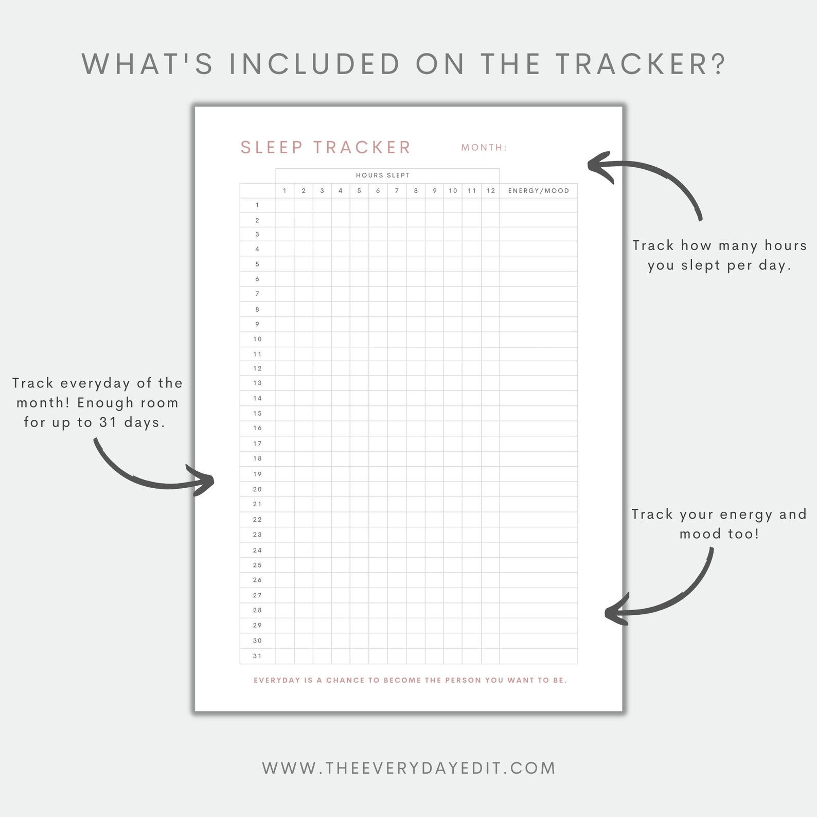Sleep Tracker Printable, Sleep Journal Printable, Sleep Log, Sleep ...