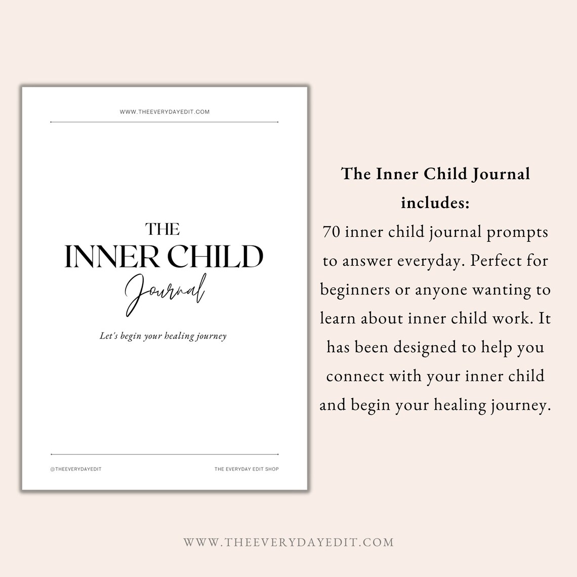 Self Development Journal Prompts Bundle Printable Journaling - Etsy