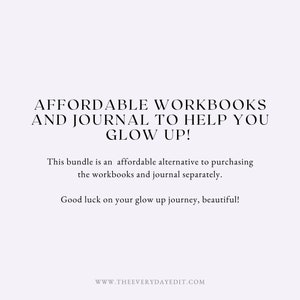 Ultimate Glow up Workbook Bundle, Glow up Journal Prompts, Goal Setting ...