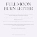 Full Moon Burn Letter Printable, Full Moon Ritual, Instant Download PDF ...