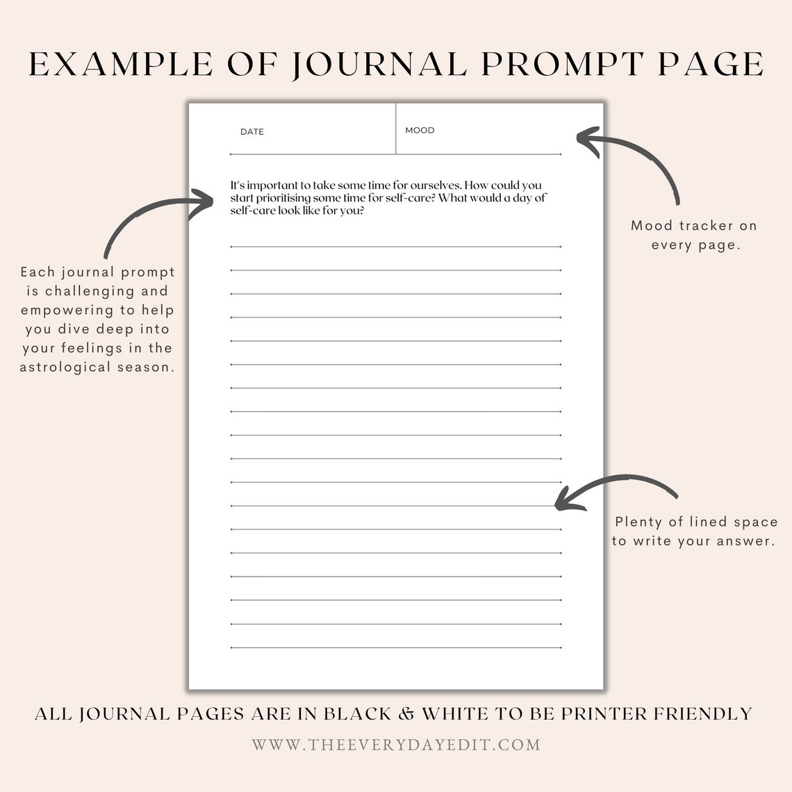 The Astrological Journal Printable Astrology Journal Prompts - Etsy ...