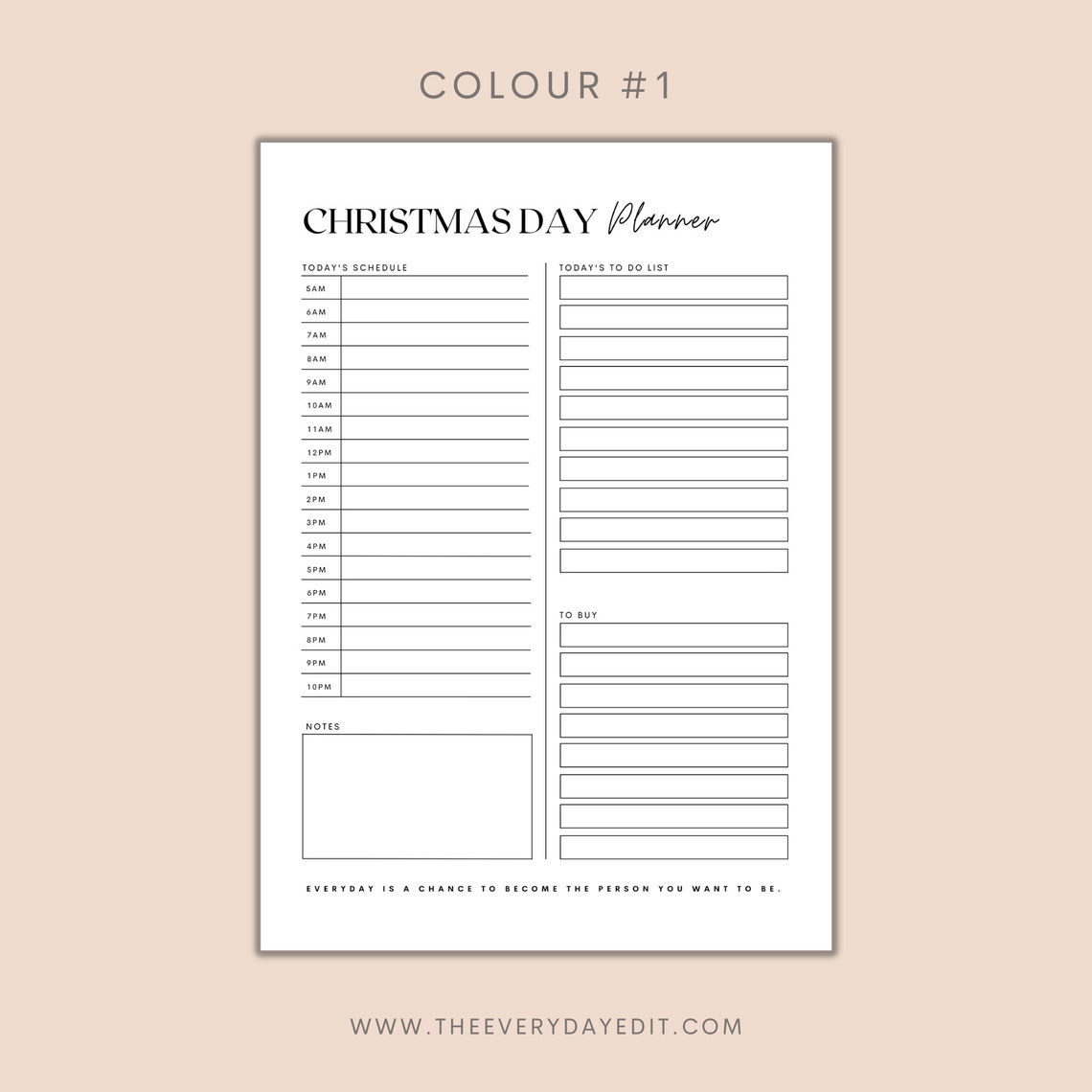 Christmas Day Planner Printable, Christmas Planner, Holiday Planner ...