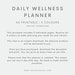 Daily Wellness Planner Printable, Daily Planner, Printable Planner ...