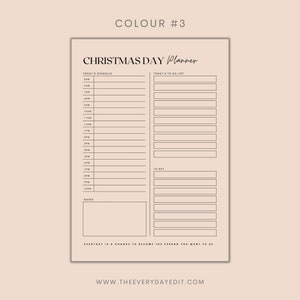 Christmas Day Planner Printable, Christmas Planner, Holiday Planner ...