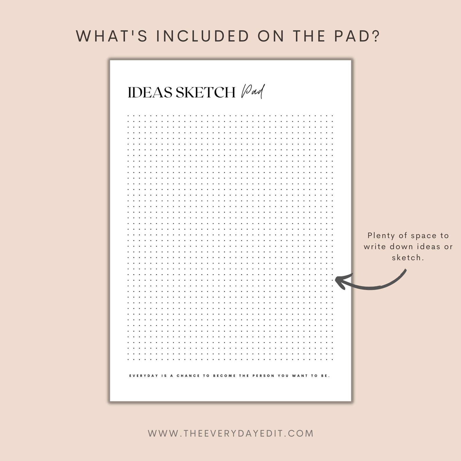 Ideas Sketch Pad Printable Sketch Sheet Printable Notes Page - Etsy