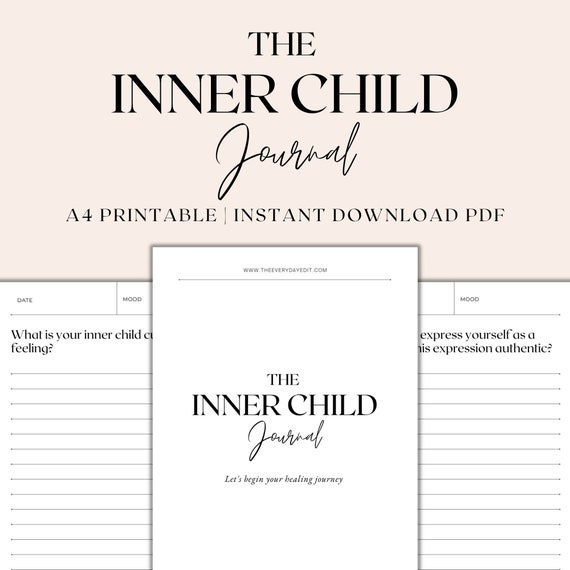 The Inner Child Journal Printable Inner Child Journaling | Etsy Australia