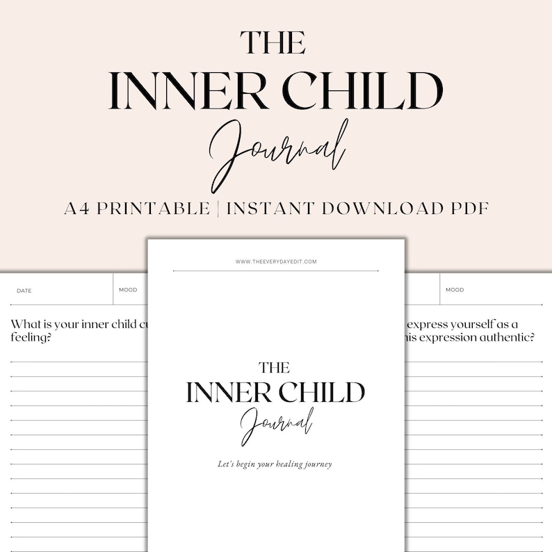 The Inner Child Journal Printable, Inner Child Journaling Prompts ...