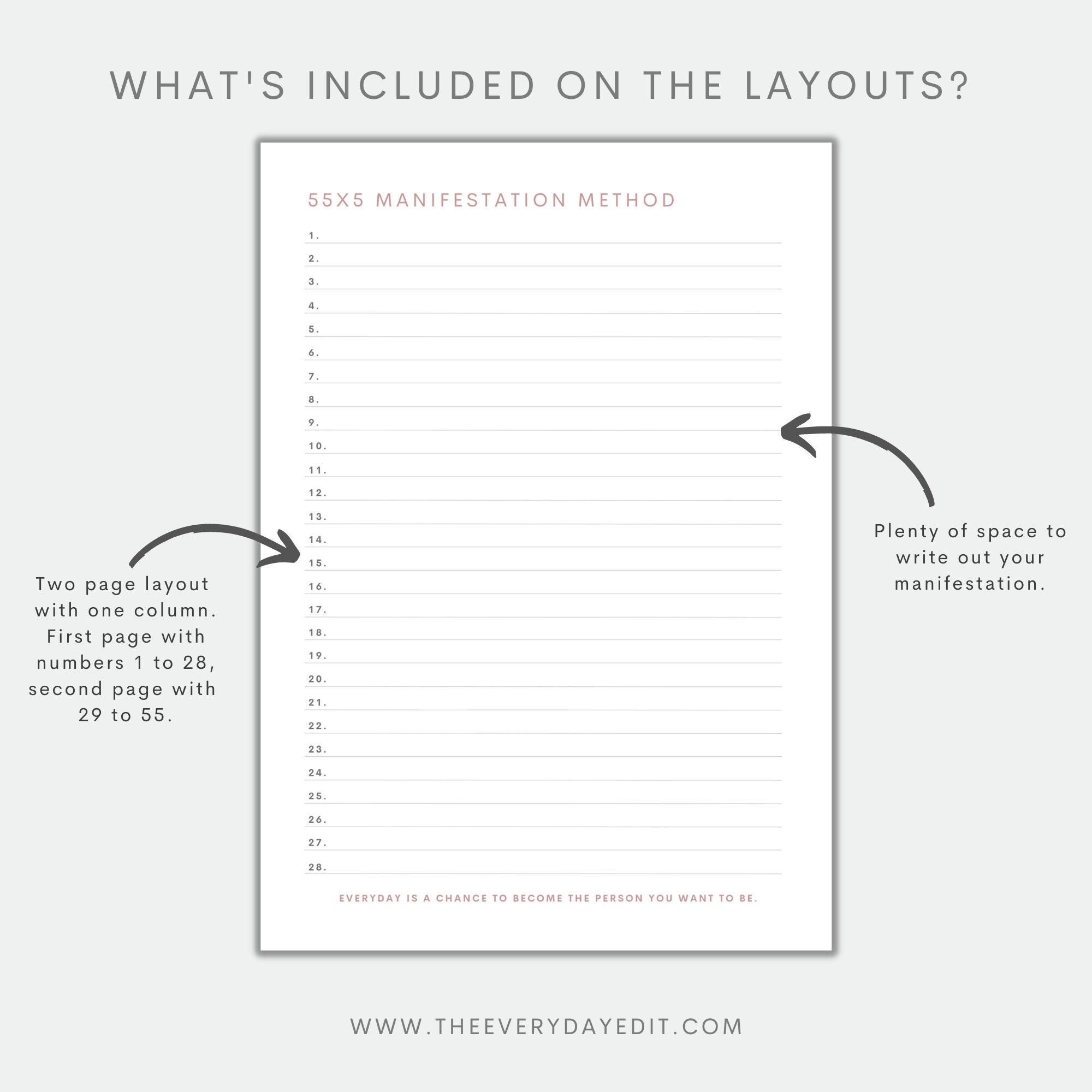 55x5 Manifestation Method Manifestation Planner Printable 55x5-manifestation-method-manifestation-planner-printable