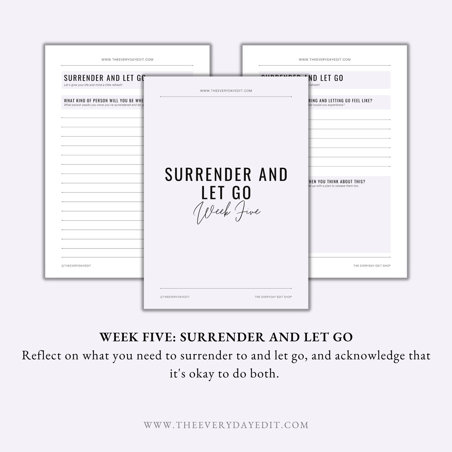 6 Week Transformation Workbook Printable Mindset Workbook - Etsy