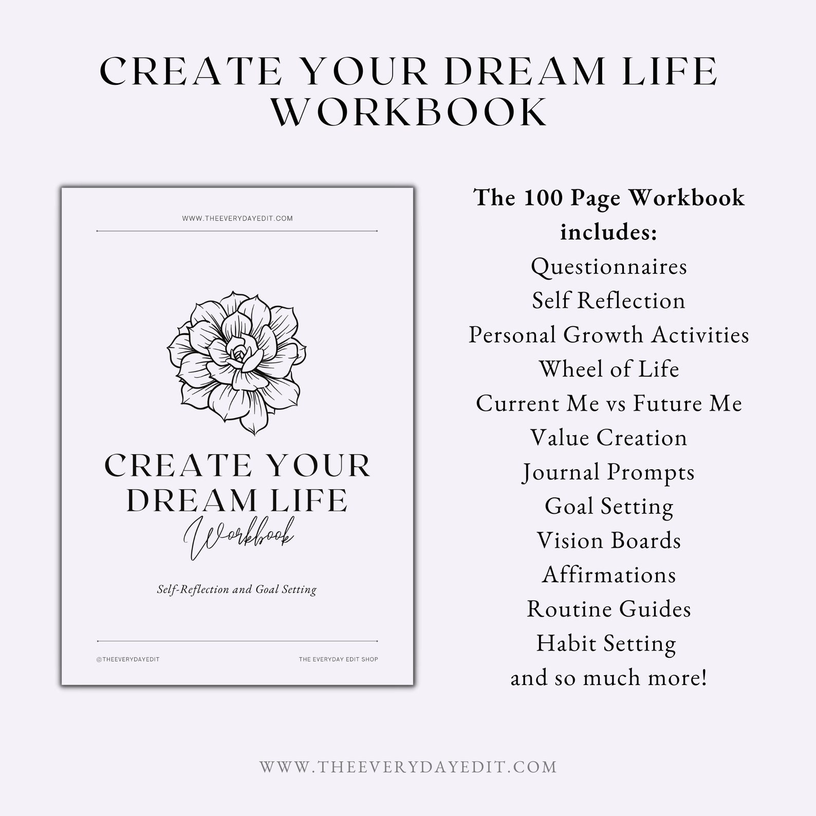 Ultimate Glow up Workbook Bundle, Glow up Journal Prompts, Goal Setting ...