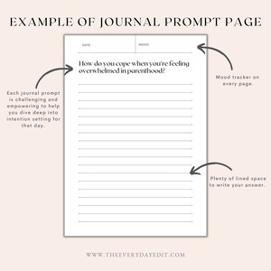 The Parenting Journal Printable, Journal Prompts for Parents, Parent ...