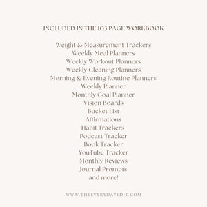 3 Month That Girl Workbook Printable, That Girl Journal Prompts, Self ...