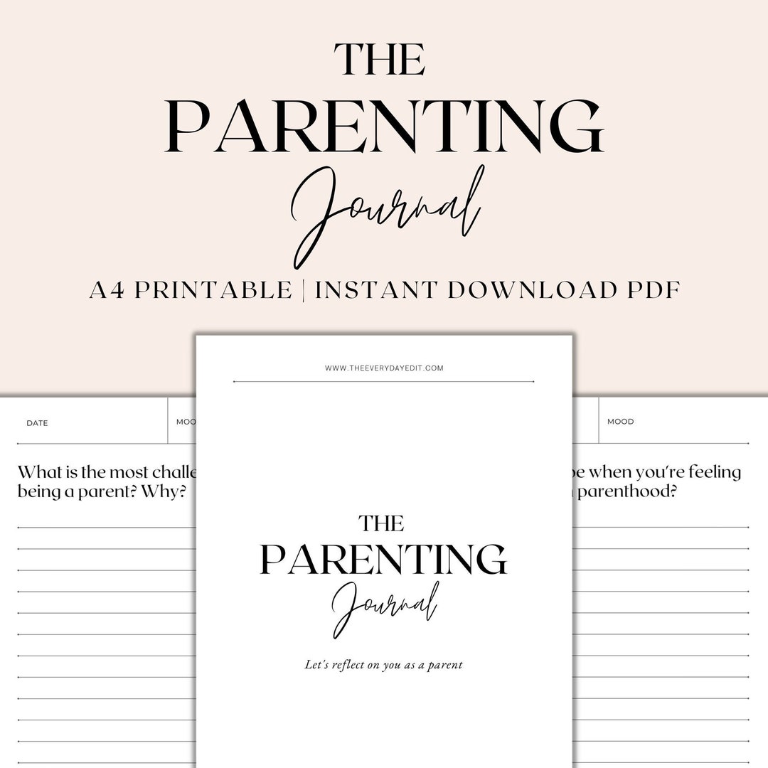 The Parenting Journal Printable, Journal Prompts for Parents, Parent ...