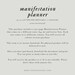 Daily Manifestation Planner Printable, Manifestation Tracker, Daily ...