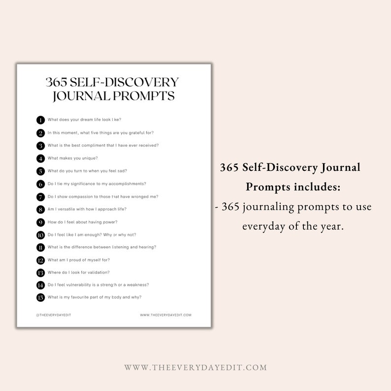 Shadow Work Journal Printable Bundle Self Discovery Journal Prompts