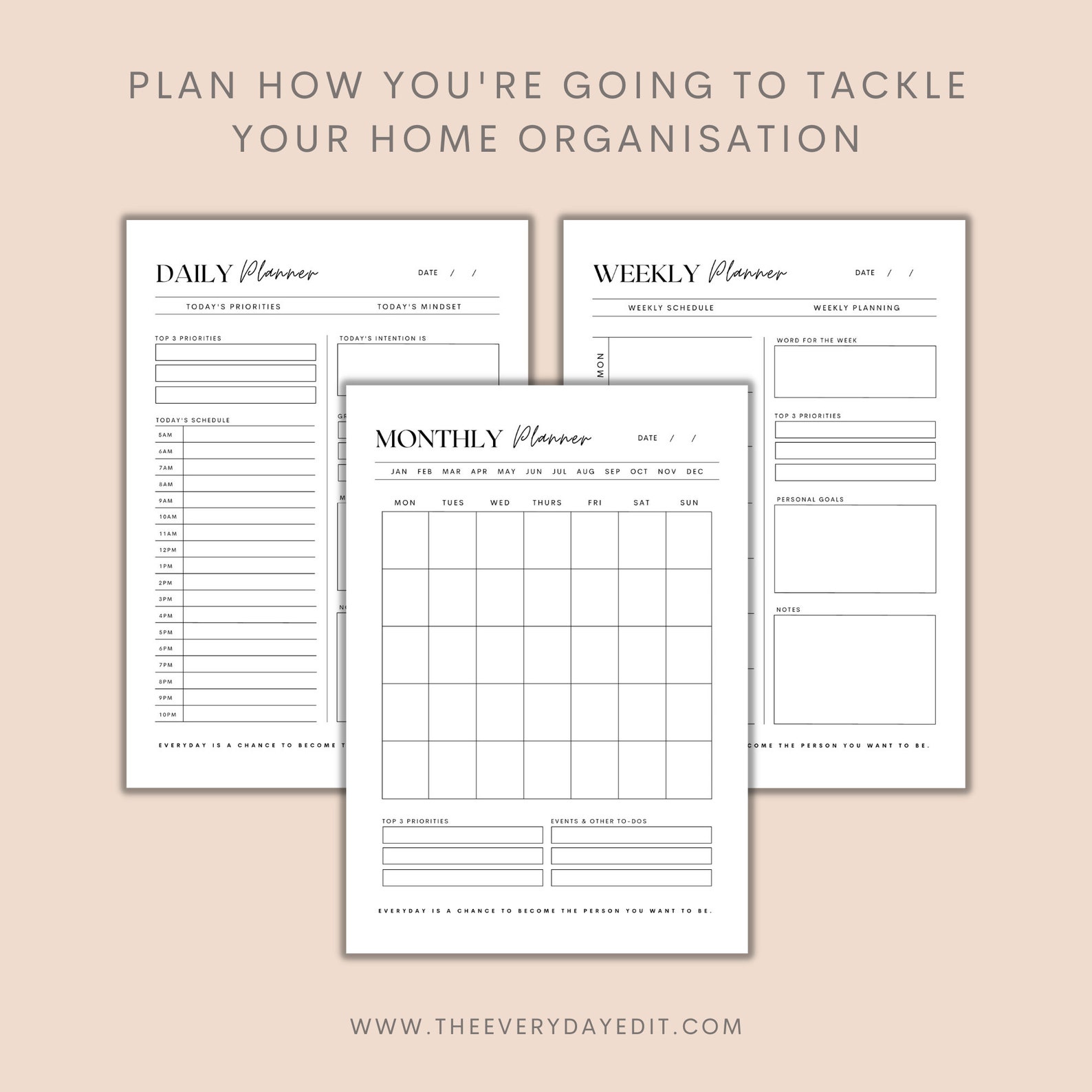 Home Organisation Kit Printable Home Management Planner - Etsy