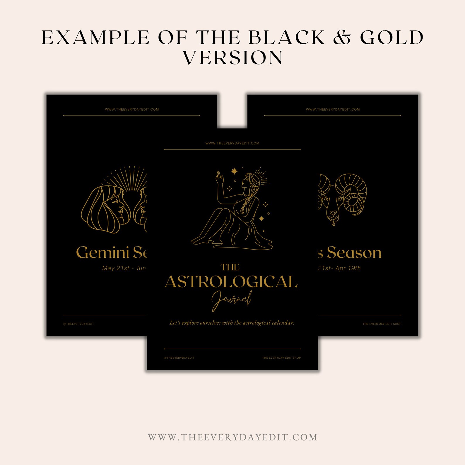 The Astrological Journal Printable, Astrology Journal Prompts, Shadow ...