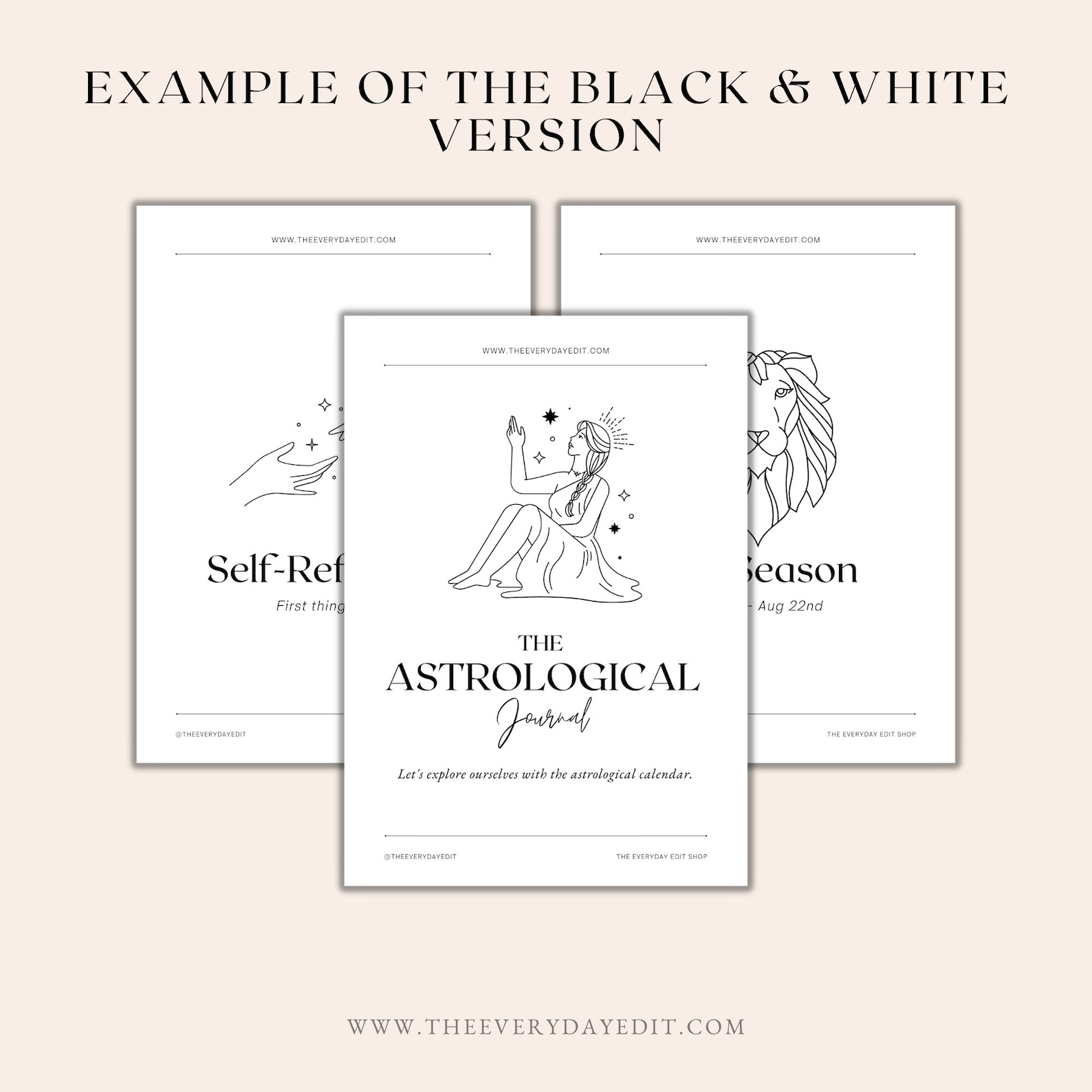 The Astrological Journal Printable, Astrology Journal Prompts, Shadow ...