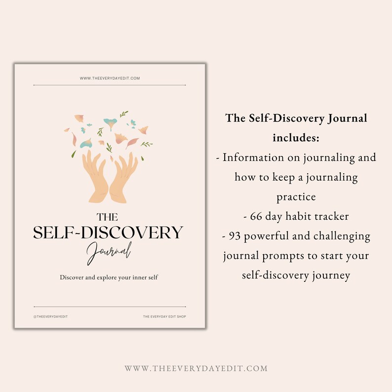 Shadow Work Journal Printable Bundle Self Discovery Journal Prompts