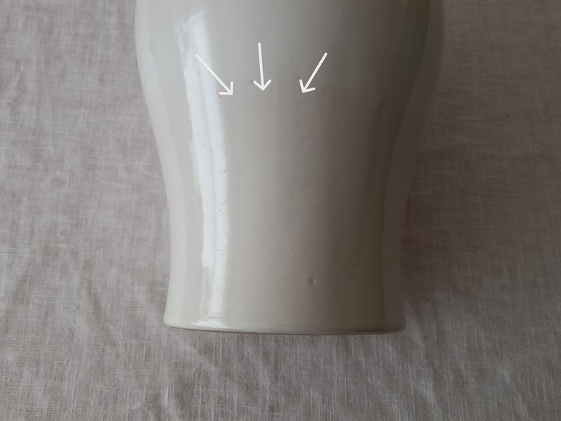 West Germany White Jug/vase/medium Size White Jug/elegance Vintage Jug ...