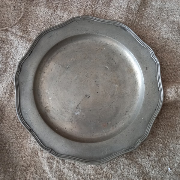Pewter Plate - Etsy