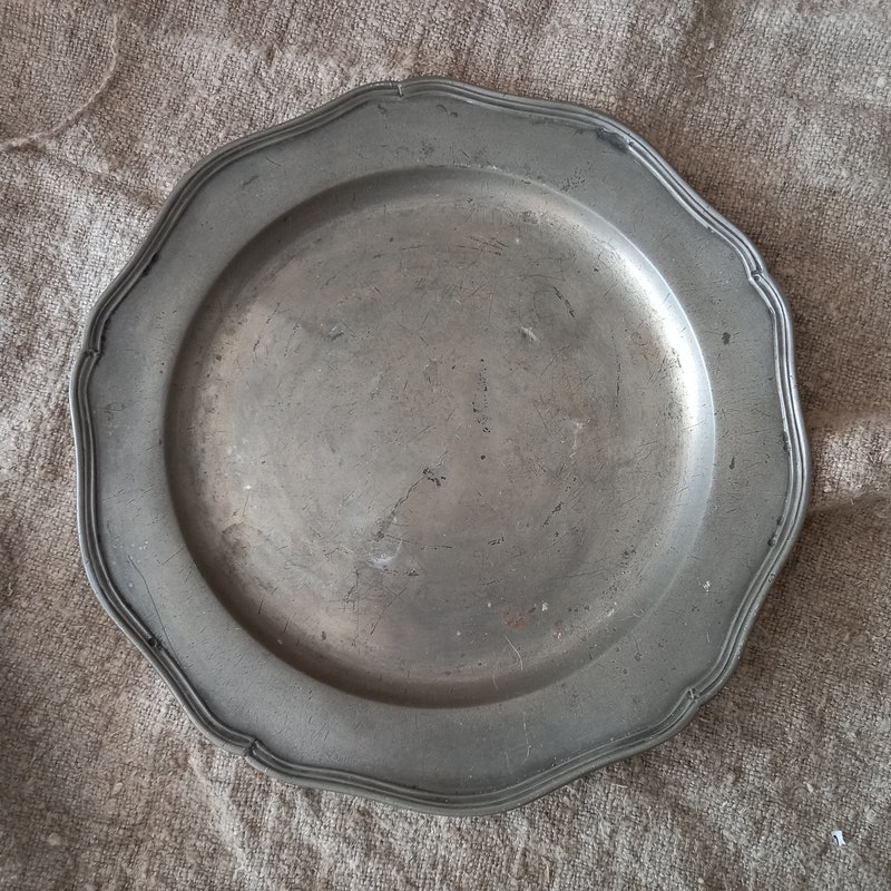 Pewter Plate - Etsy