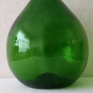 10 Liters Old French Green Glass Bottle Dame Jeanne Demi John Bottle - Etsy