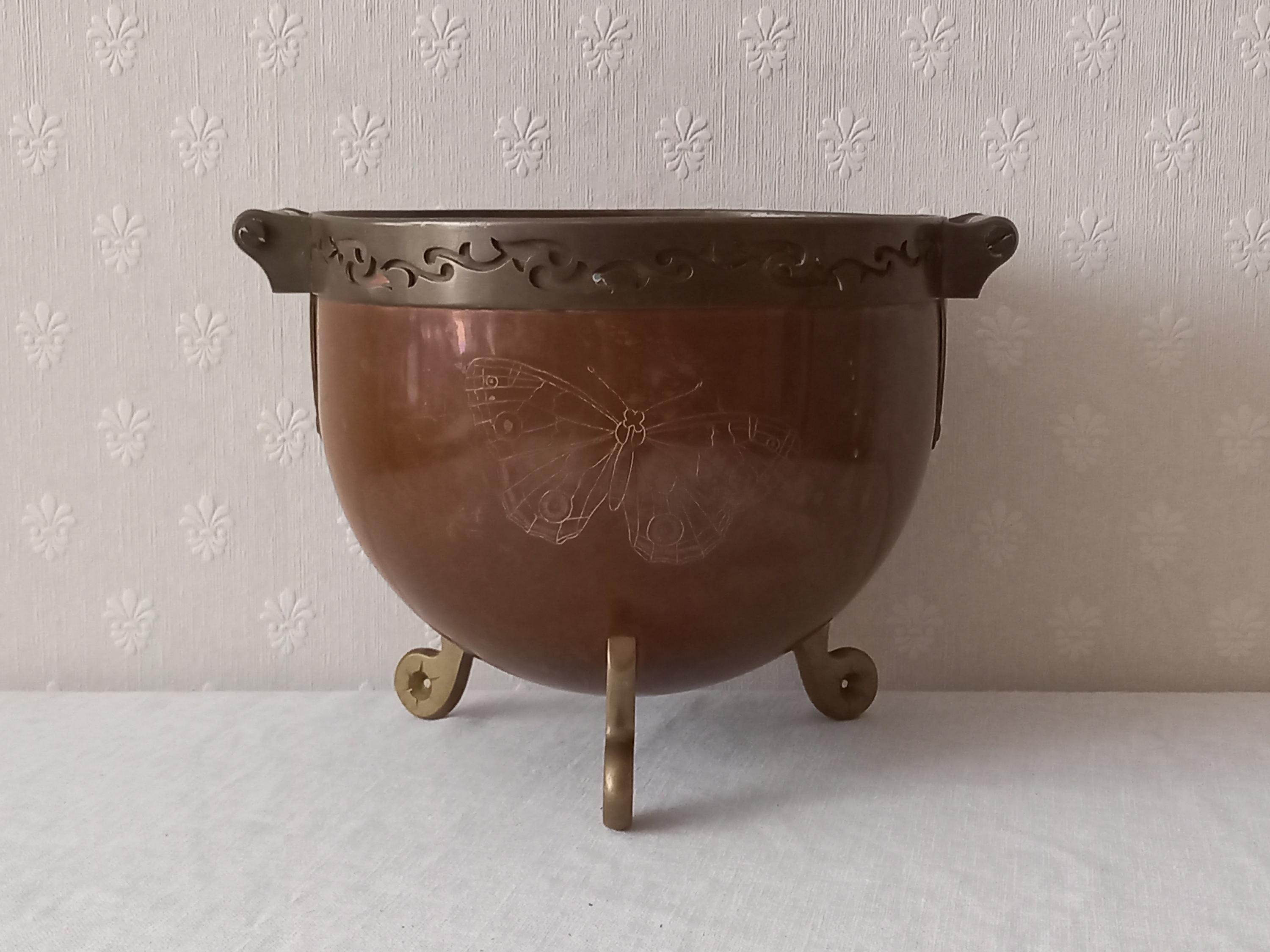 Antique Copper Planter With Three Legs and Handles, Antique Copper Planter, Antique Copper - Etsy