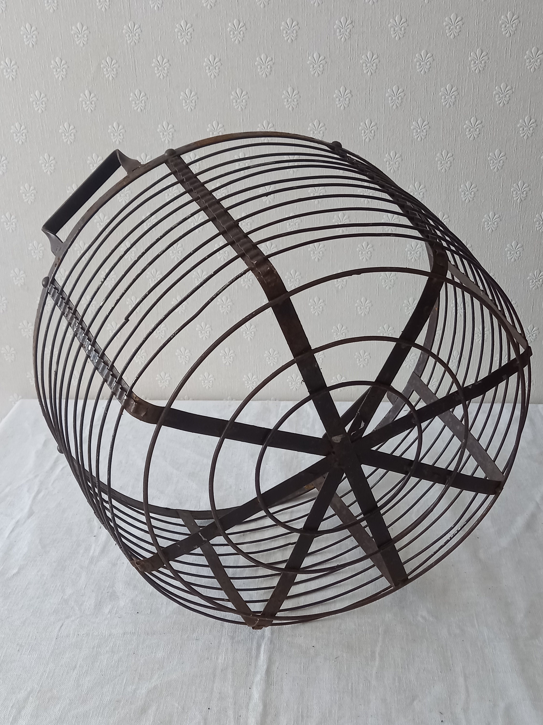 Big Size Hand Made Metal Basket Storage Basket Handmade - Etsy