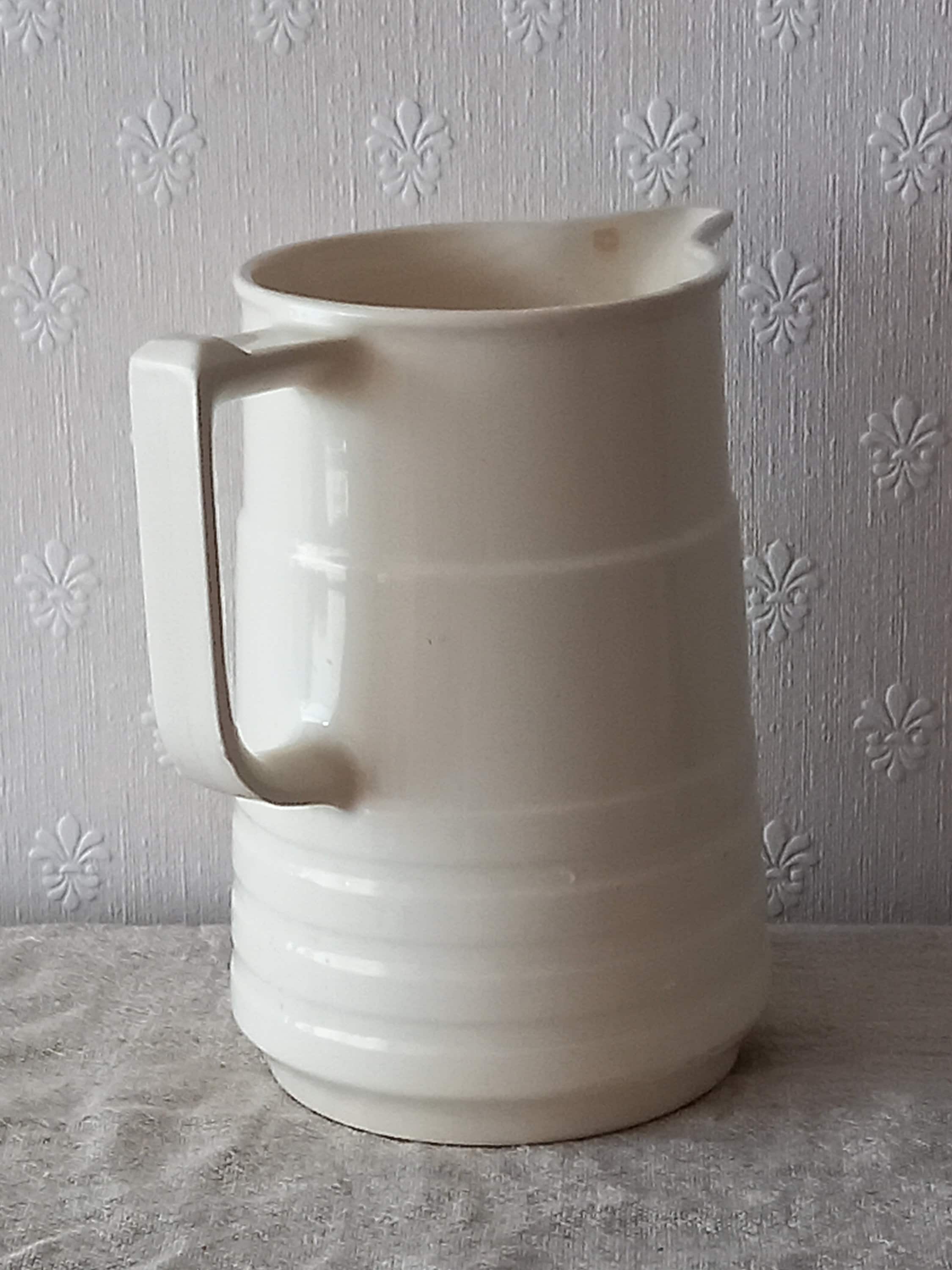 Vintage Dutch Creamware Jug Vintage Banded Pattern Jug - Etsy