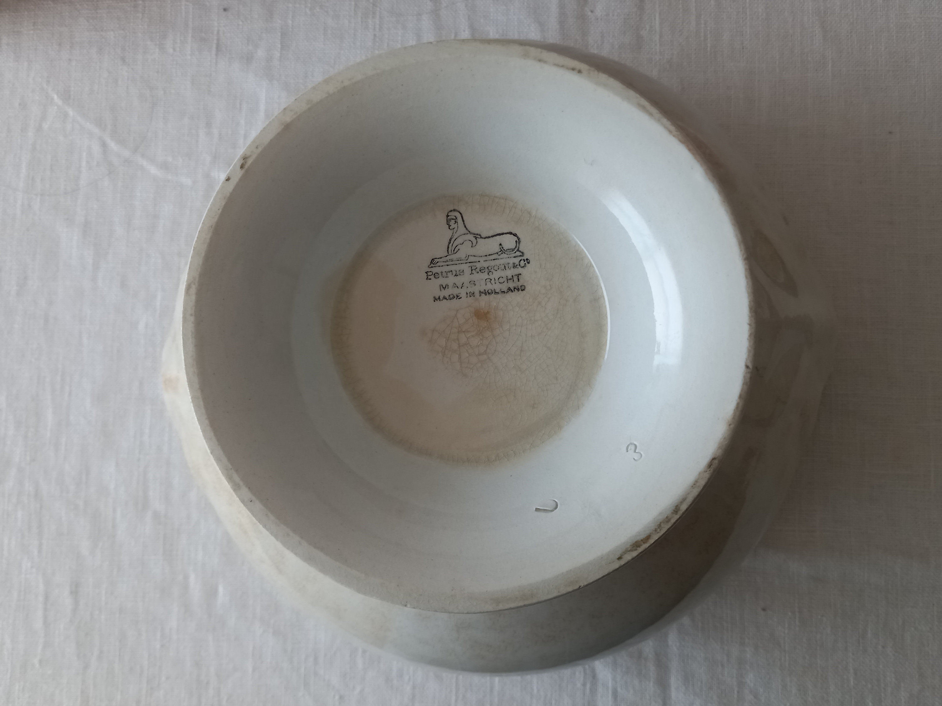 1800's Antique Tureen, Petrus Regout Maastricht, Tea Stained Service ...