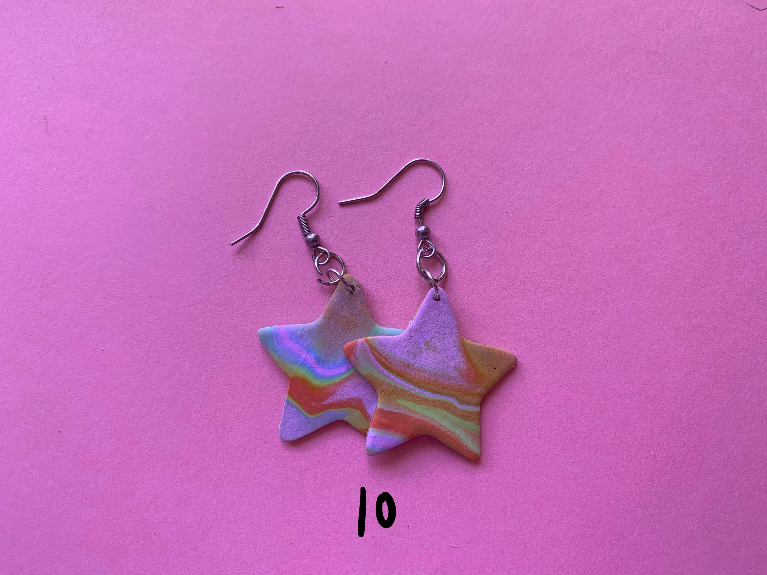 LGBTQ Pride Earrings Polymer Clay Rainbow and Pastel Pride - Etsy