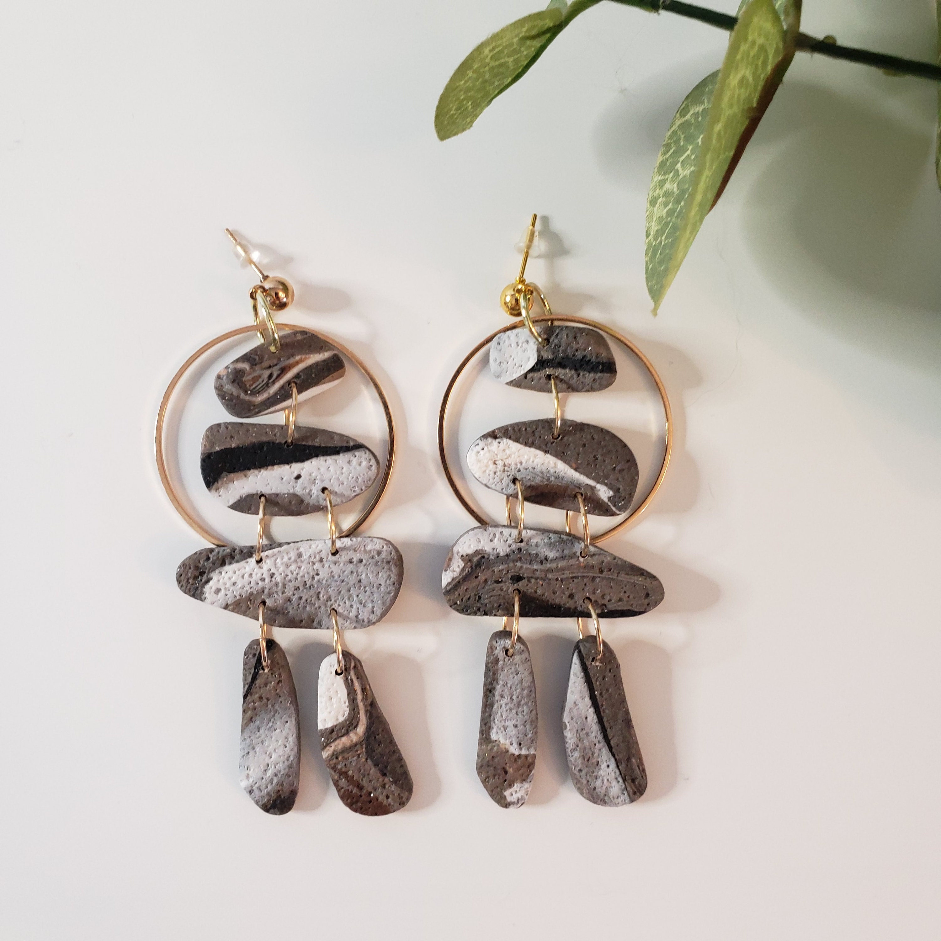 Inukshuk Dangle Earrings: Canadian Inuit Clay Earrings - Etsy