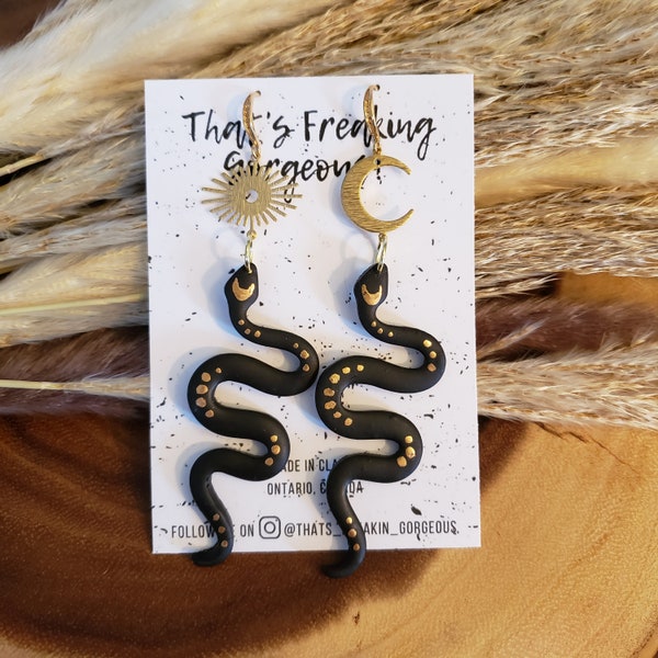 Snake Earrings - Etsy