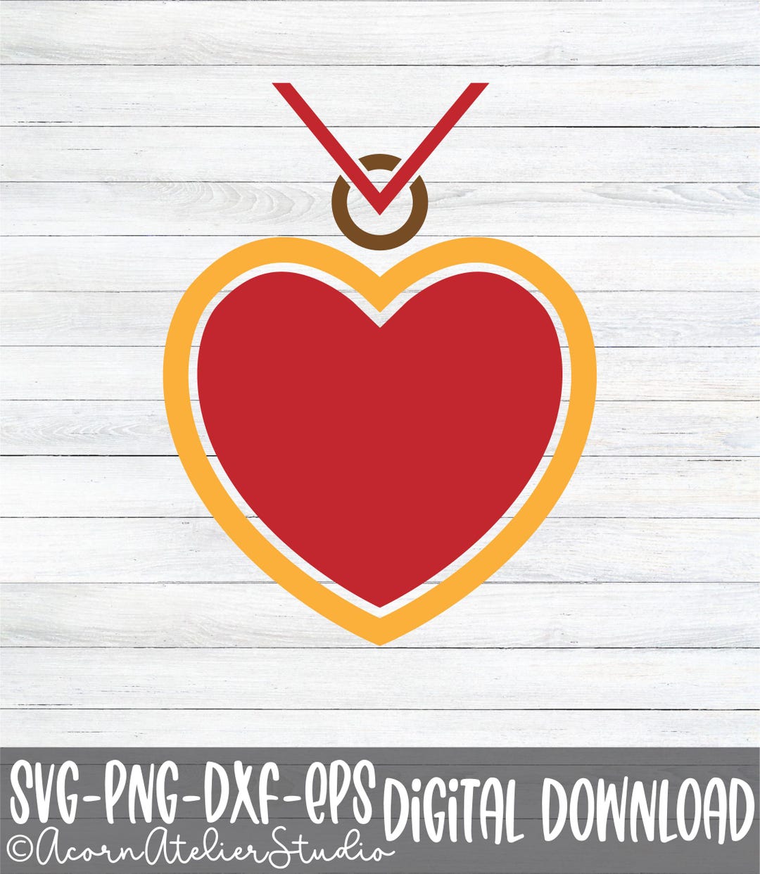 Heart Locket Svg: Valentines Day Svg(digital Downloads) - Etsy