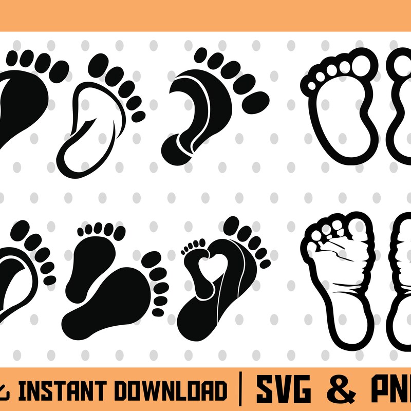 Baby Feet Svg - Etsy