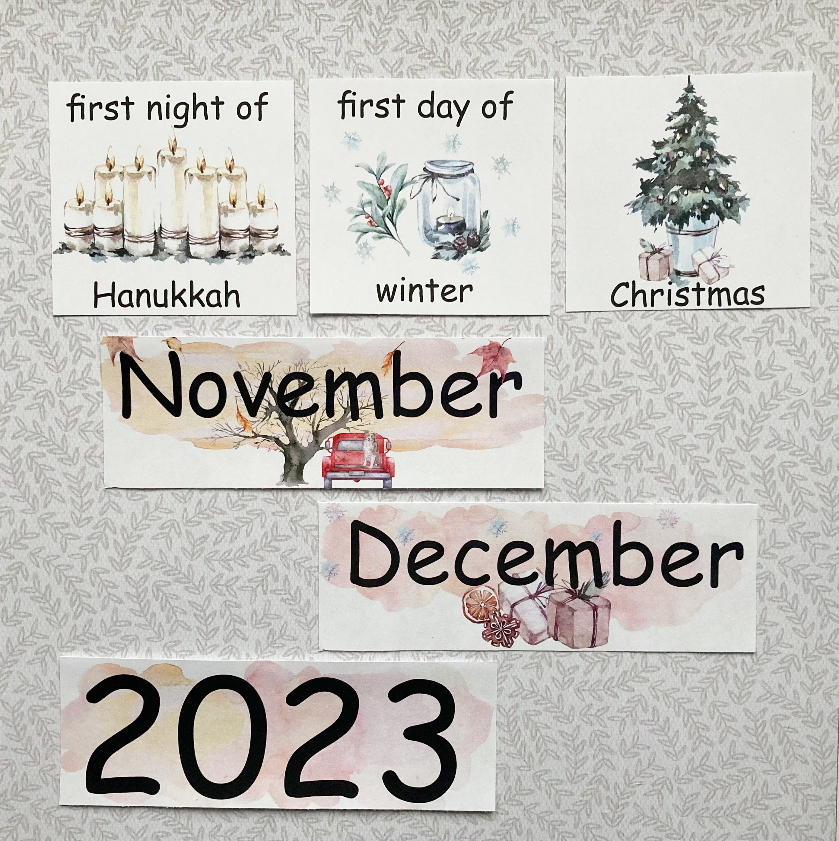 Classroom Calendar for Teachers and Students Printable Watercolor Peach ...