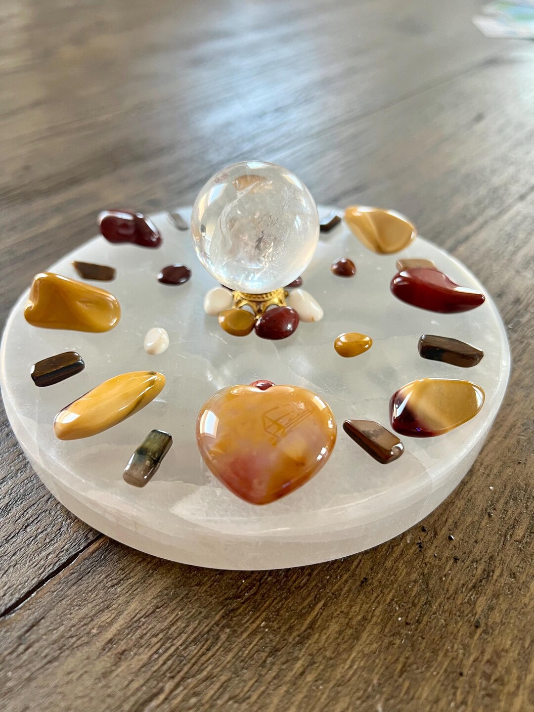 Stability Crystal Grid Kit- Mookite, Tigers Eye, Agate, Quartz ...