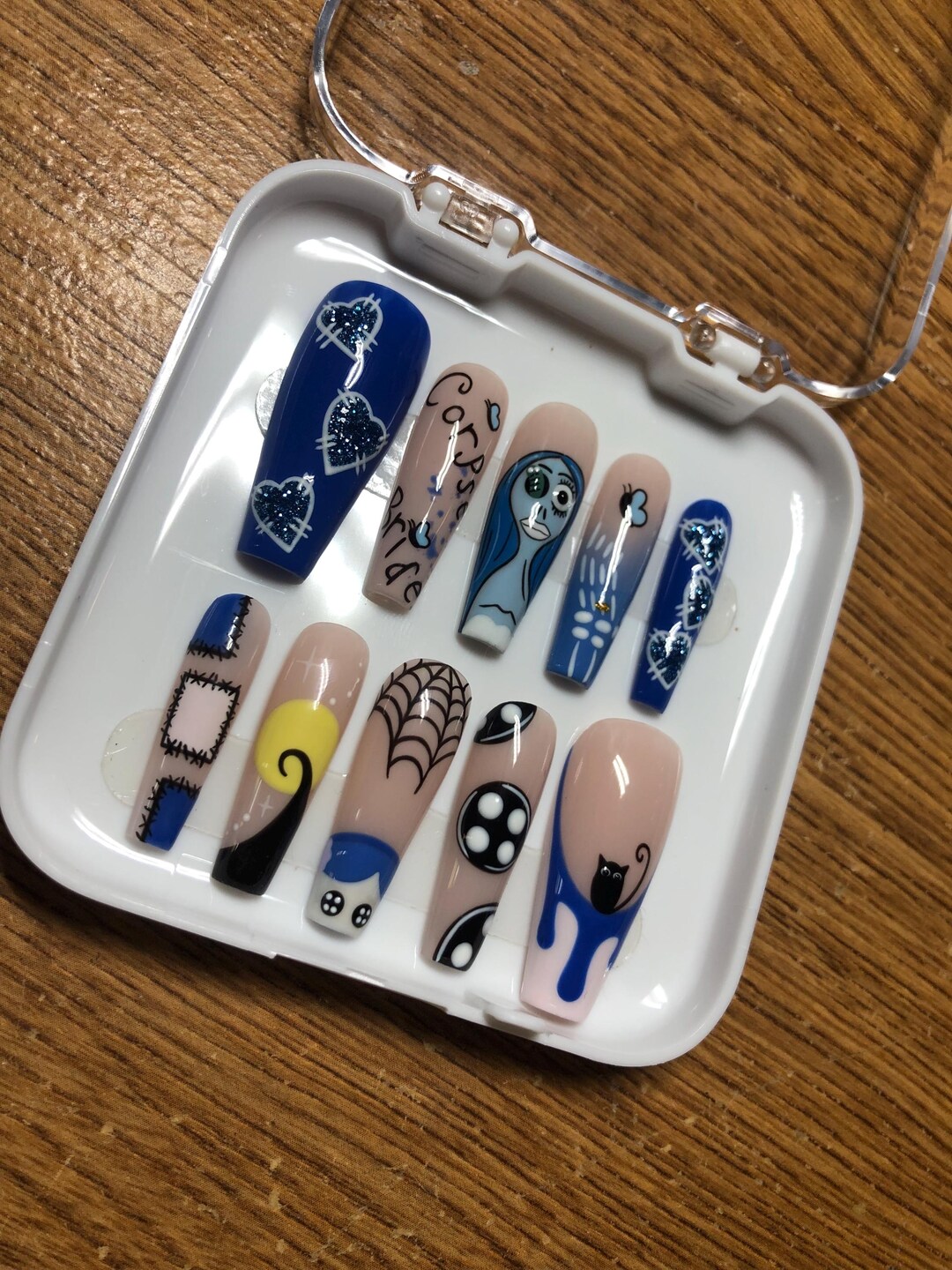 Coraline & Corpse Bride Press on Nails Halloween Nails Luxurious Nail ...