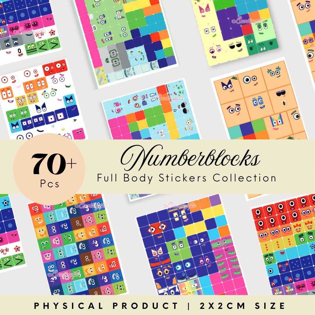 Numberblocks Full Body Sticker | Alphablocks, Colorblocks, Colourblocks ...