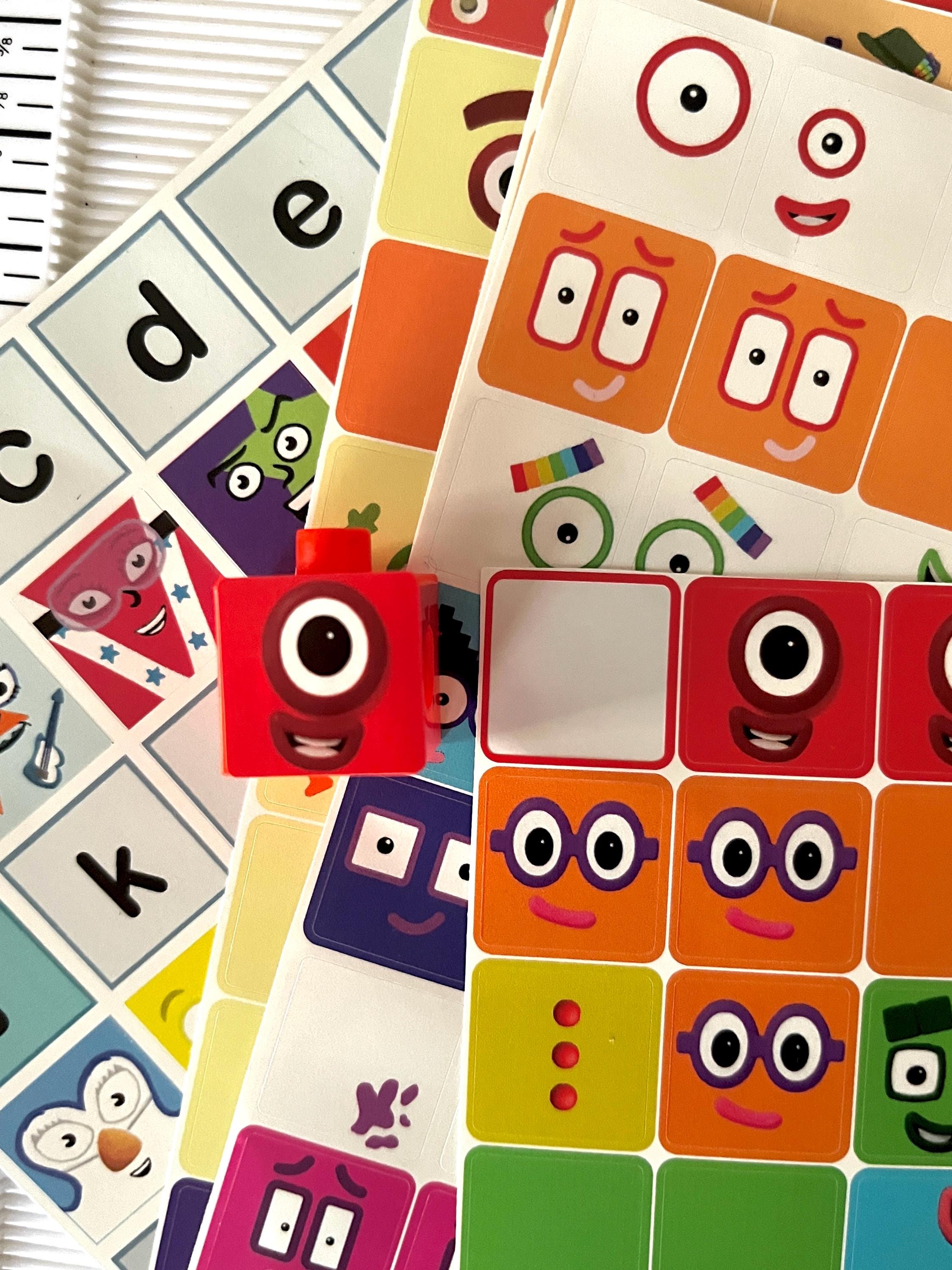Numberblock Fanmade Stickers | Mathlink Cubes, Montessori Learning ...