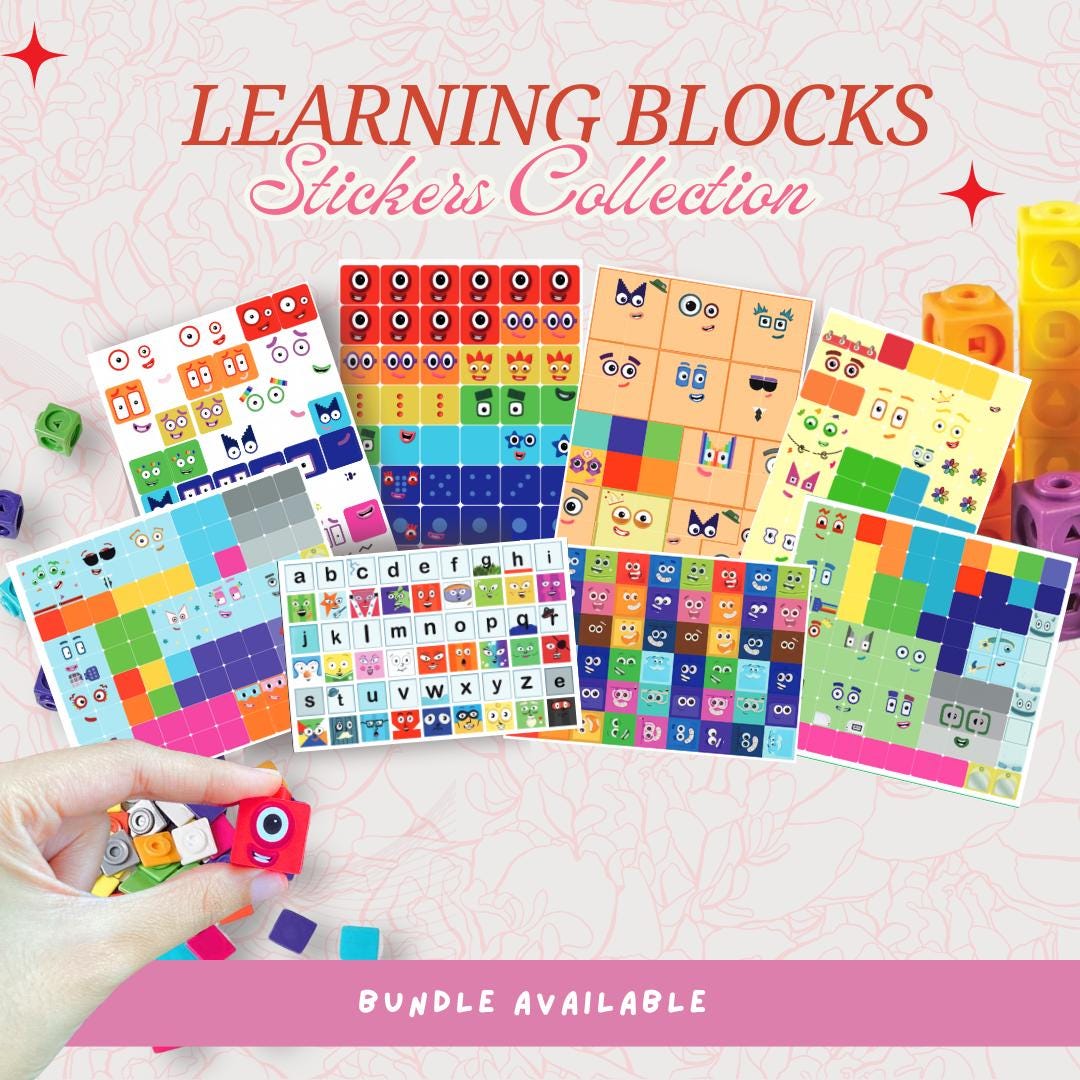 Learning Blocks Sticker Numberblocks, Alphablocks, Colorblocks ...