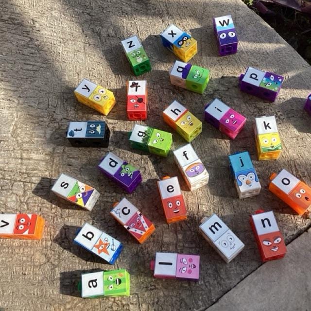 Alphablocks Waterproof Stickers | Mathlink Cubes, Mathcube, Prek, Kids ...