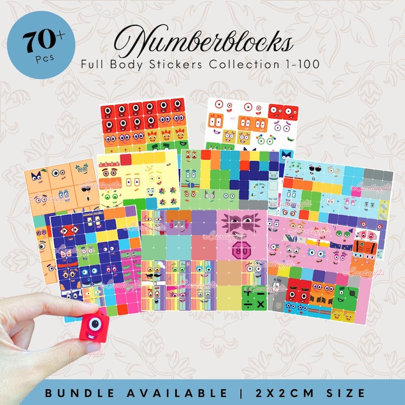 Numberblocks Mathlink Cubes 31 40 - Etsy