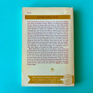 Rainer Maria Rilke the Poetry Of 1966 - Etsy