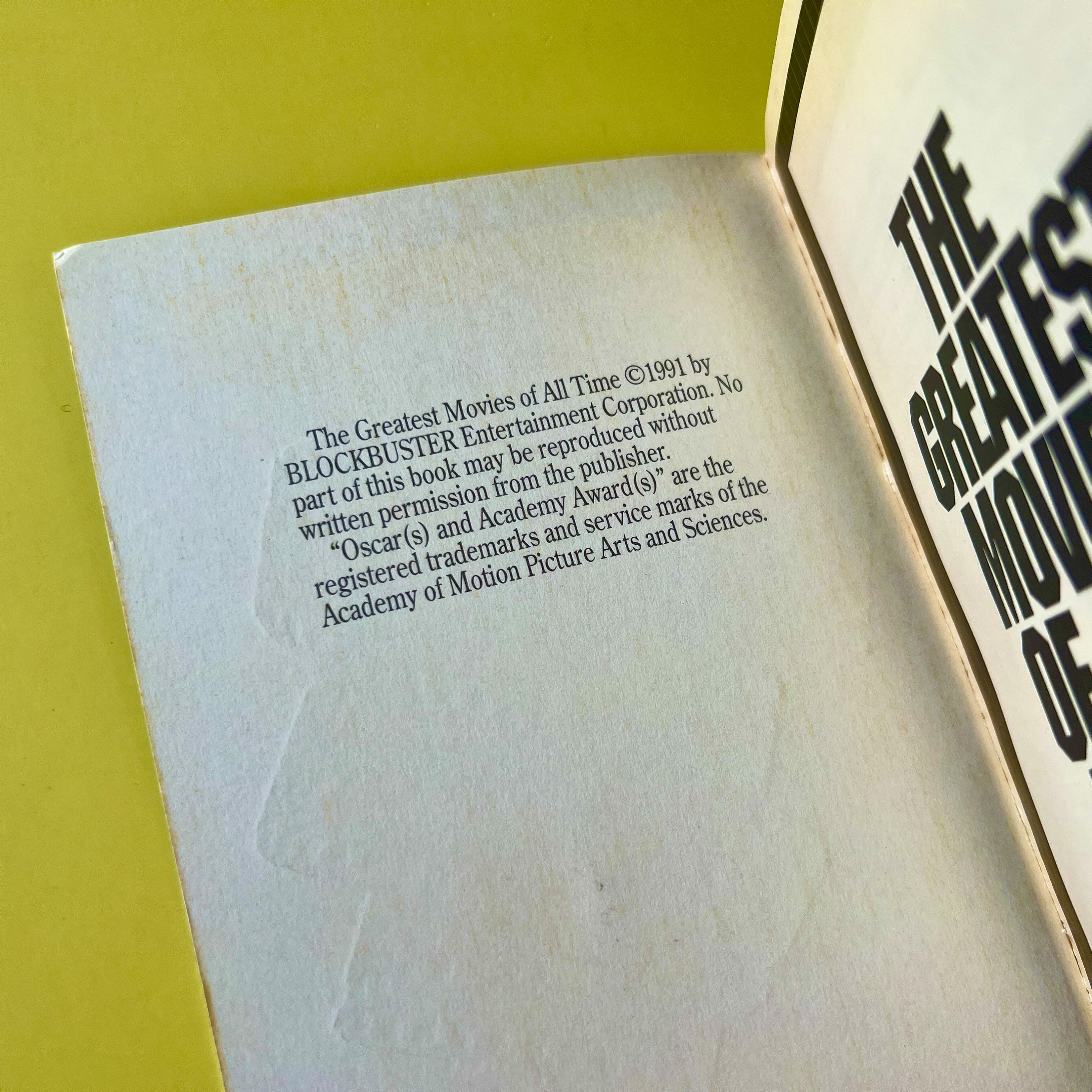 Blockbuster: Greatest Movies of All Time 1915-1990 1991 - Etsy