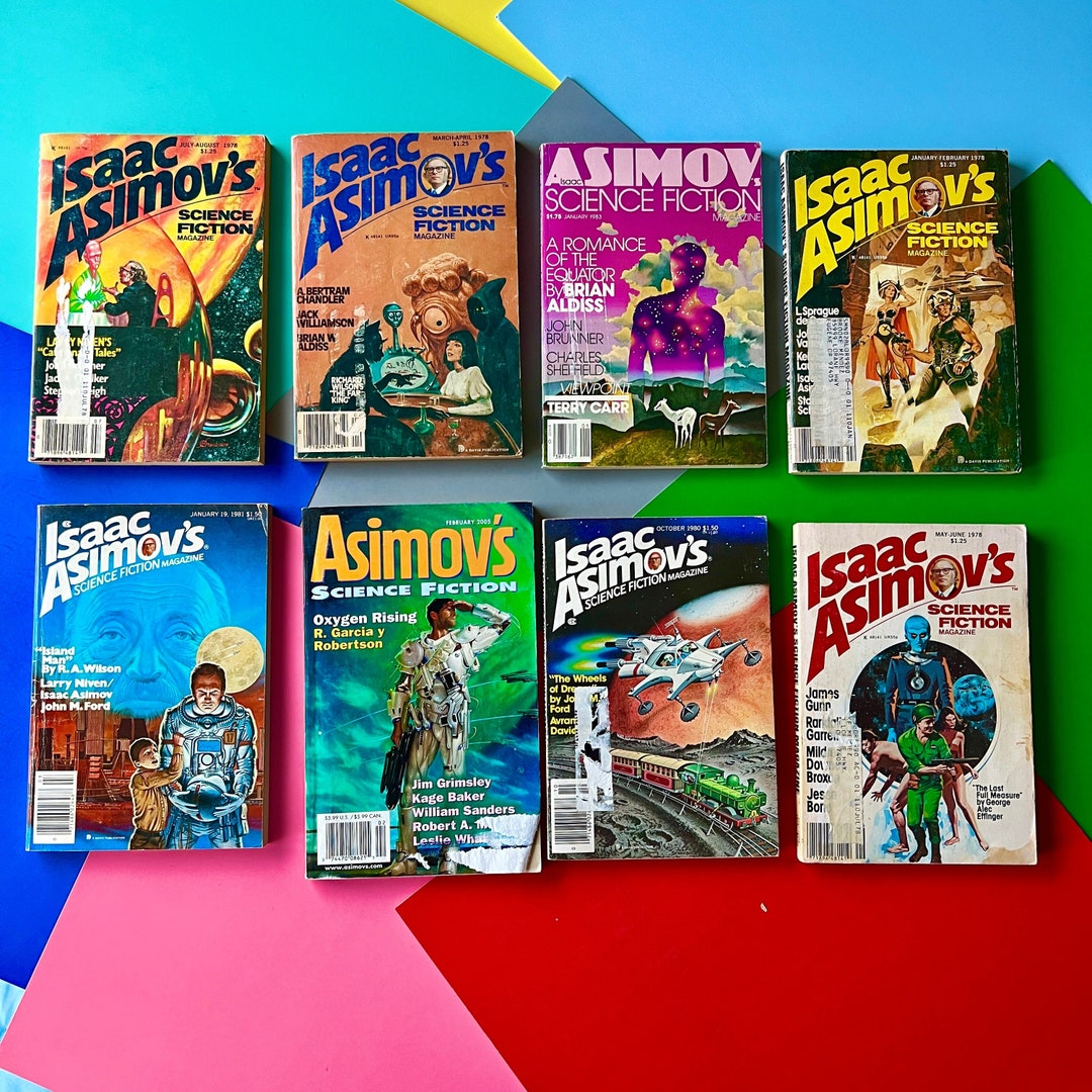 Isaac Asimov Science Fiction Magazines Lot of 8 - Etsy