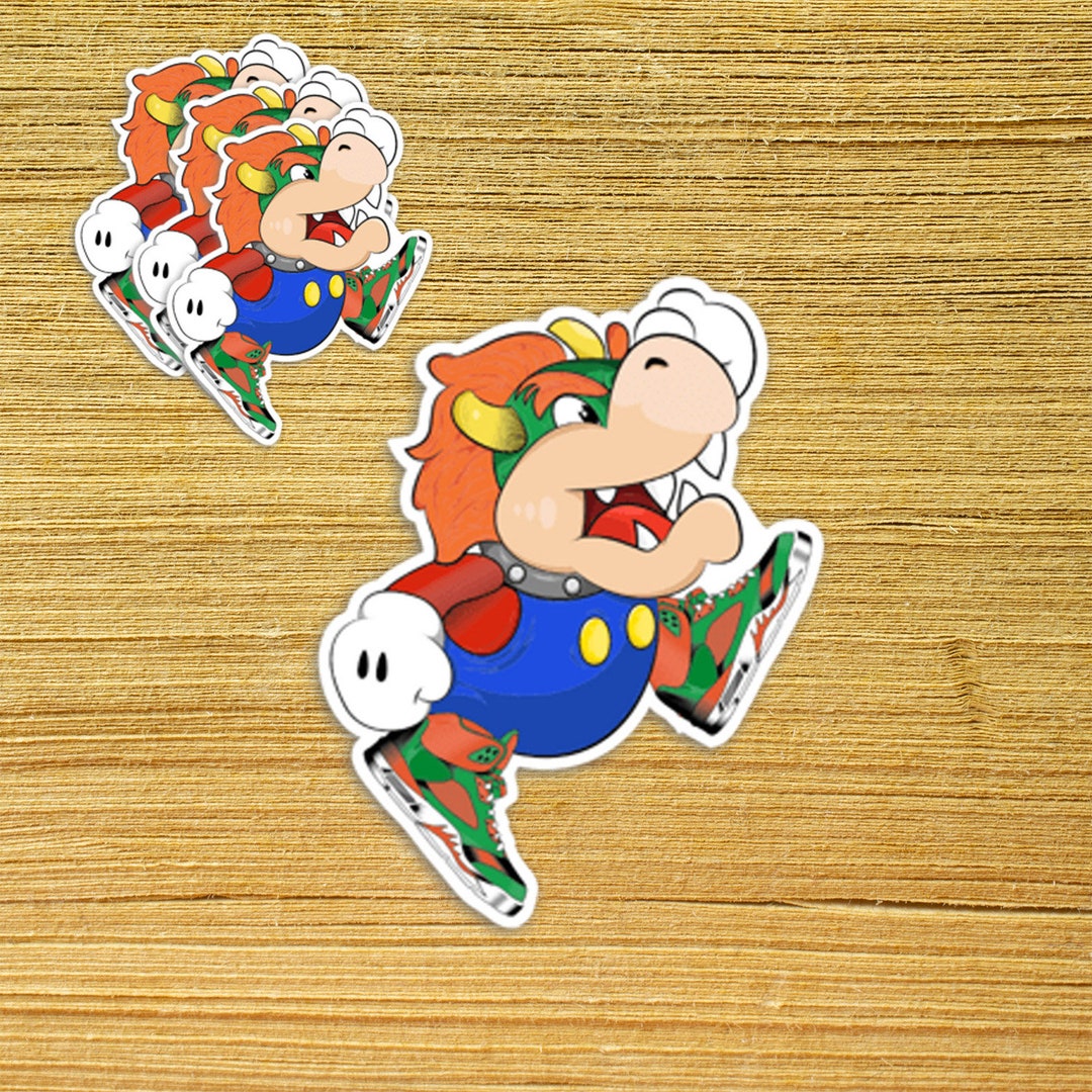 Funny Bowser Sticker Super Mario Vinyl Sticker Funny - Etsy