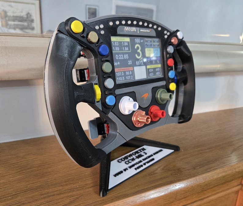 CCW MK3 Indycar Steering Wheel - Handmade & 3D Printed in PLA Plastic ...